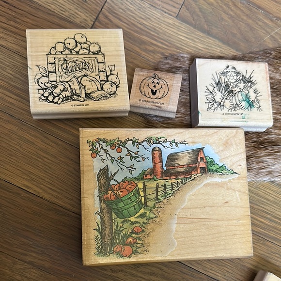 Stampin' Up! | Art | Decorative Wooden Stamps Set With Farmhouse Design ...